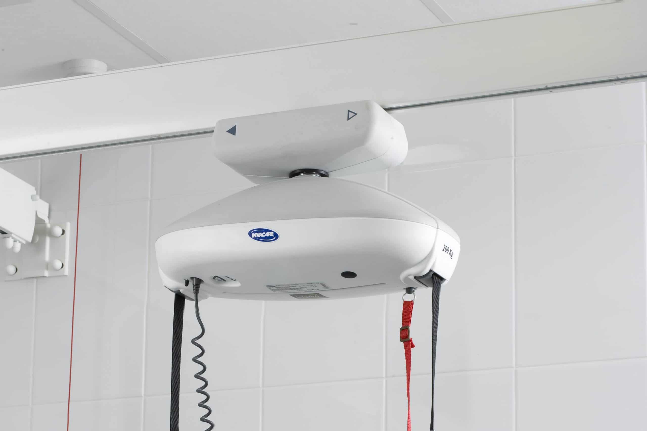 Ceiling Mounted Track Hoist System | Shelly Lighting