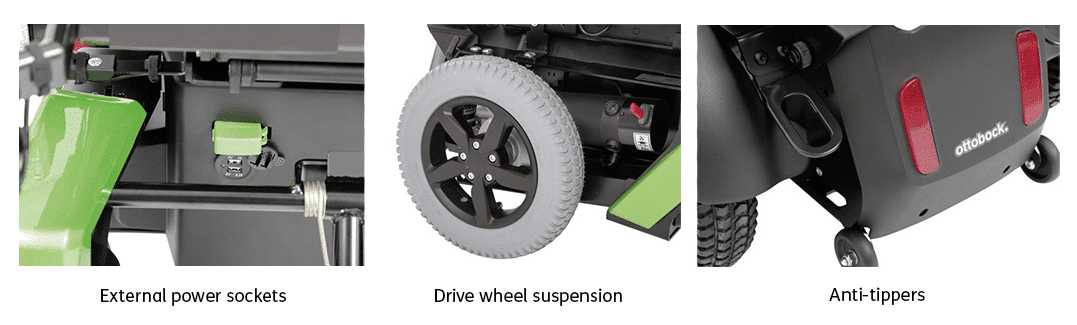 Ottobock Juvo B4 Powerchair - Felgains