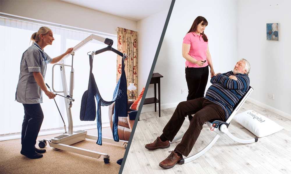 Raizer Lifting Chair vs Mobile Hoist For Lifting A Fallen Person - Felgains