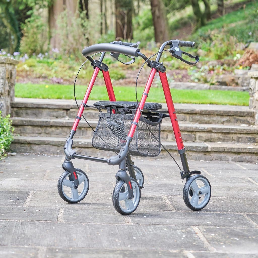 NRS Adjustable Four Wheel Rollator Walker - Felgains