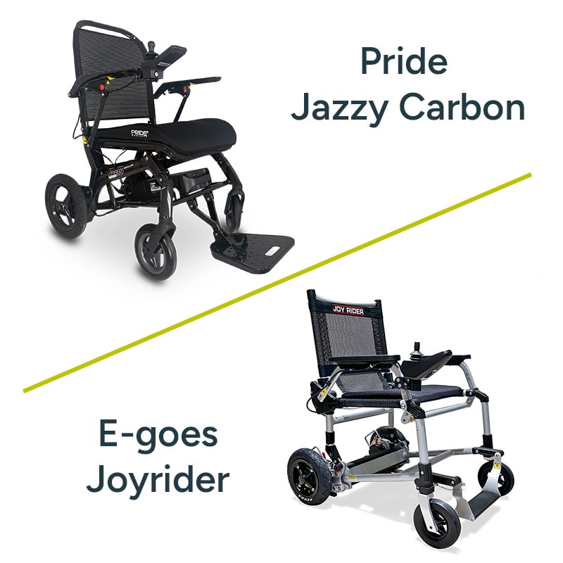 Pride Jazzy Carbon Ultra Lite vs Joyrider Powerchair Comparison